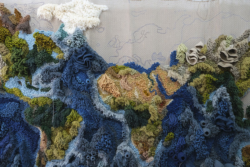 Handmade from Recycled Wool, this 20 ft Long Tapestry of the World is ...