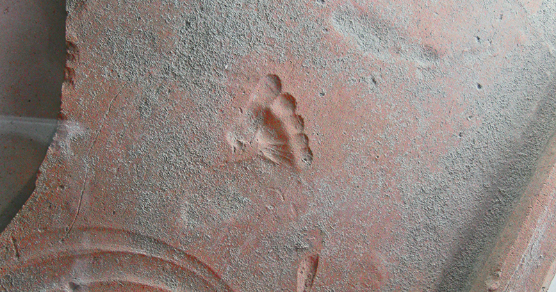 The Footprint of a Roman Toddler Has Been Preserved on this Tile for ...
