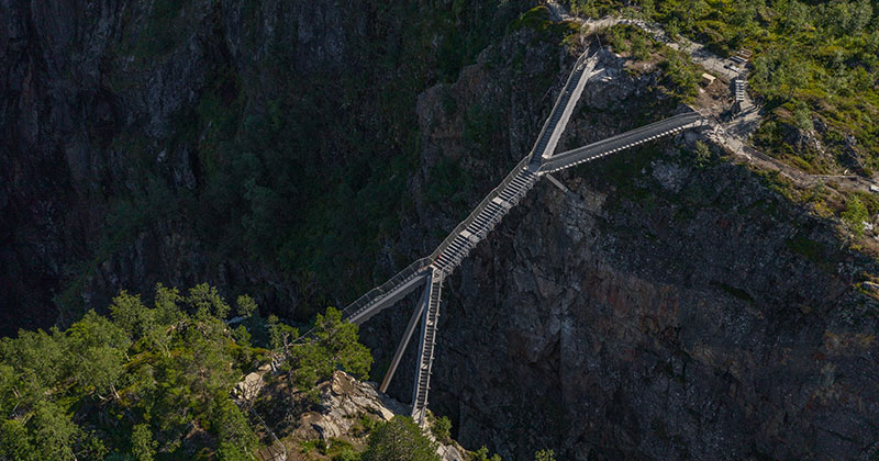 Norway Just Built a 99-Step Bridge Over Their Most Iconic Waterfall ...