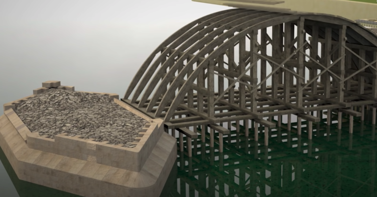 This Animation of How Bridges Were Constructed in 14th Century Prague ...