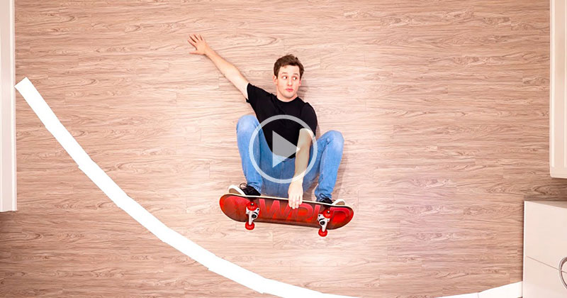 This Stop-Motion, Living Room Skateboard Session is Awesome - TwistedSifter