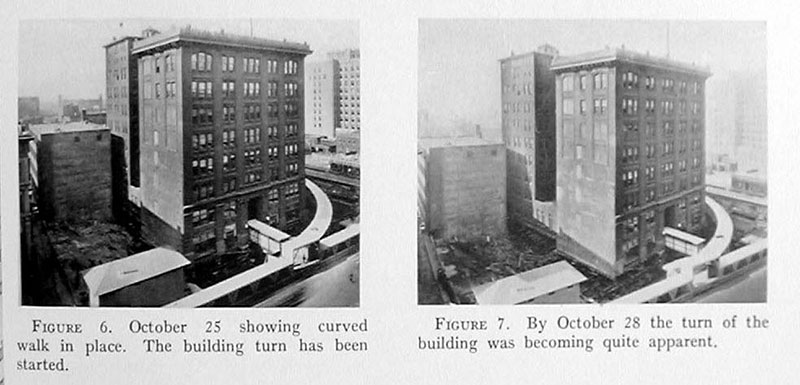 In 1930 the Indiana Bell Building was Rotated 90° While Everyone Inside ...
