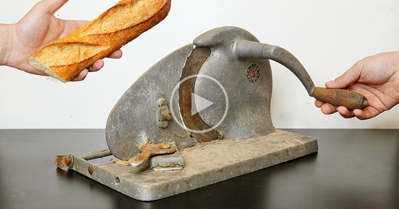 This Vintage Bread Cutter Restoration is Amazing » TwistedSifter