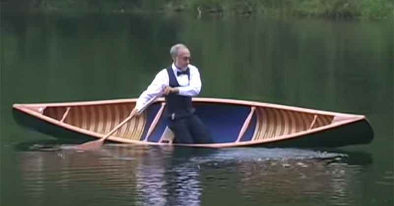 If You Need a Lift, Watch this Gentleman in a Tux Freestyle Canoe to ...