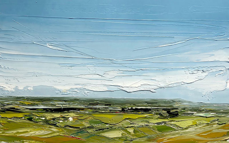 Textured Landscapes: Beautiful Palette Knife Paintings by Georgia Hart ...