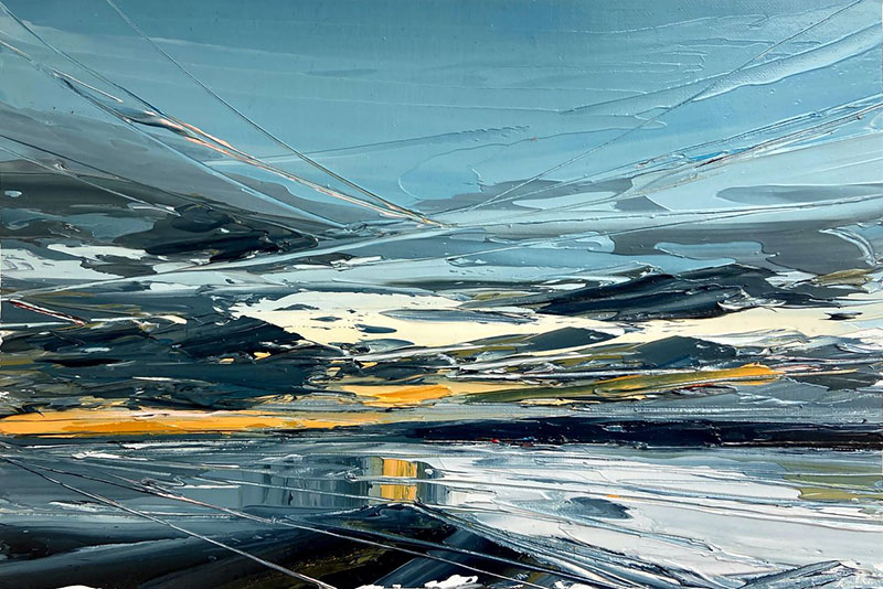 Textured Landscapes: Beautiful Palette Knife Paintings by Georgia Hart ...