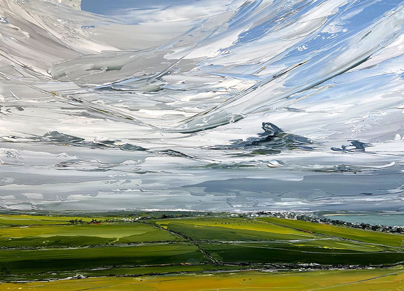 Textured Landscapes: Beautiful Palette Knife Paintings by Georgia Hart ...