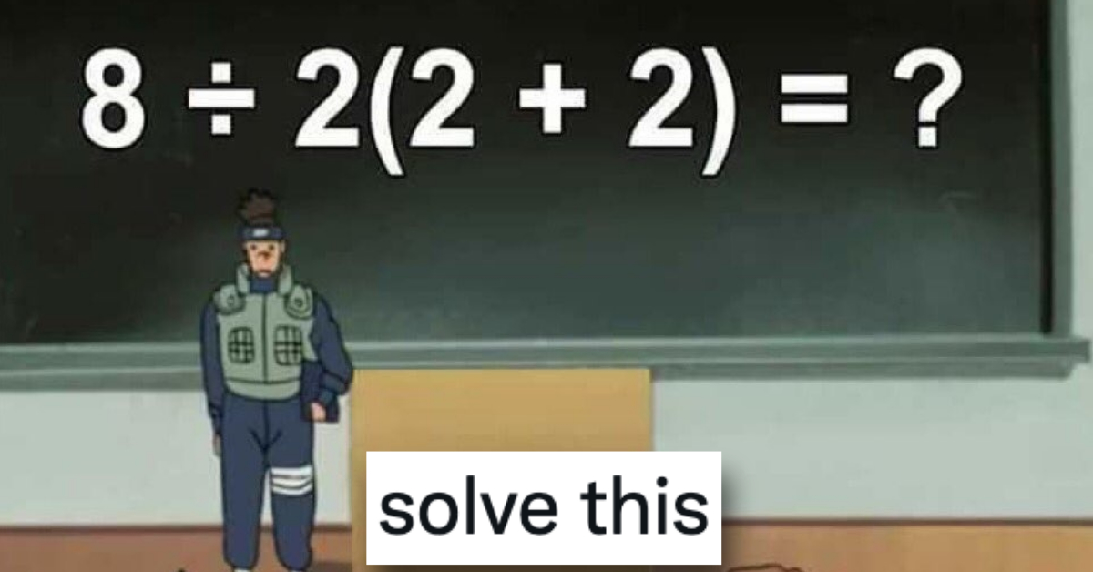 People Are Disagreeing About the Correct Answer to This Math Problem ...