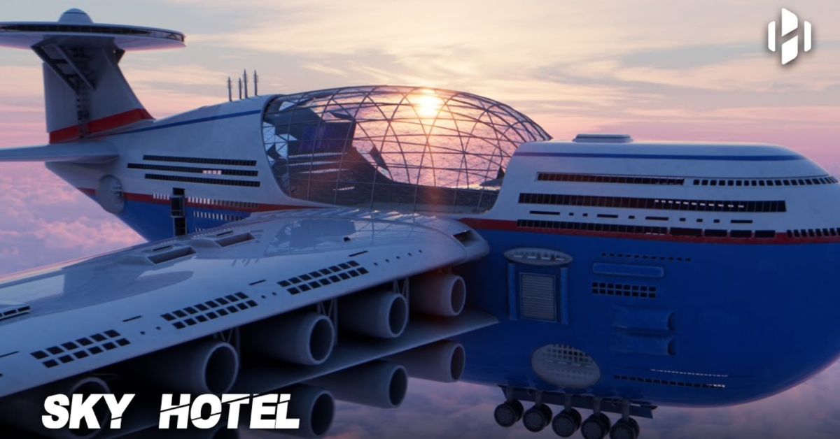 Check Out This Design Concept for a Luxury Hotel Plane That Can Stay ...