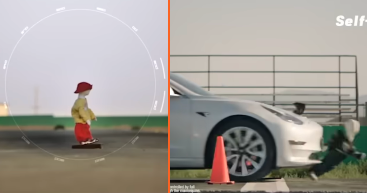 This Video Claims A Tesla Repeatedly Ran Over A Mannequin During ...
