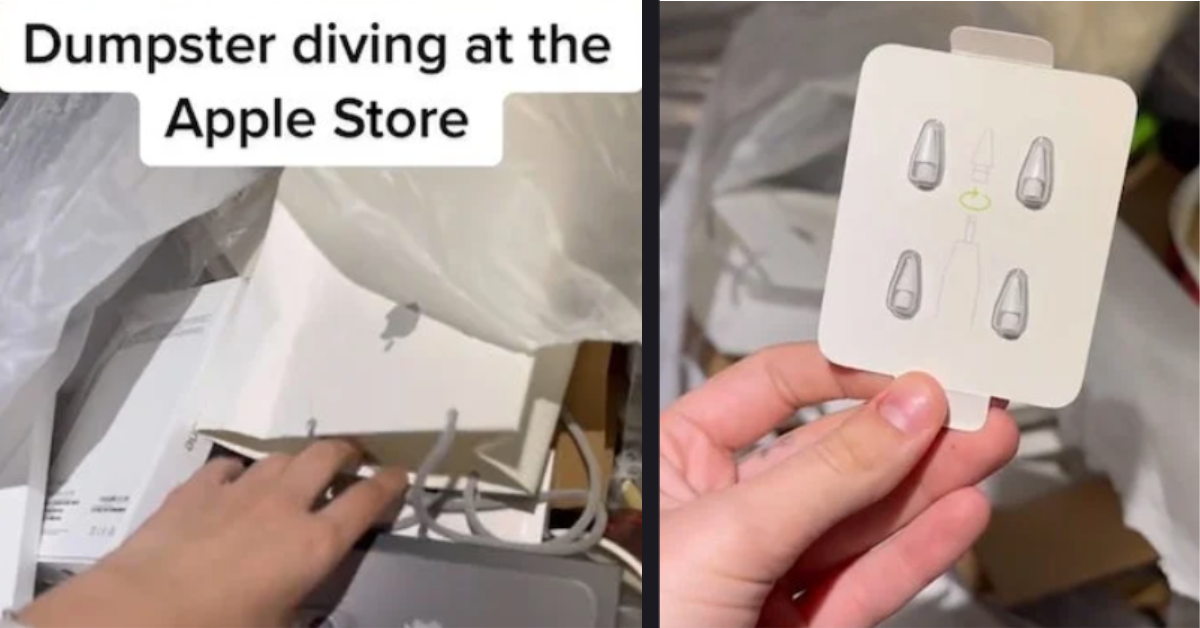 A Woman Found Brand New Apple Products While Dumpster Diving ...