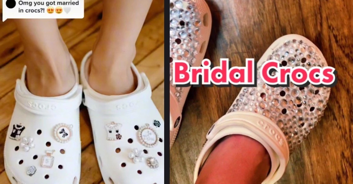 Bedazzled Crocs Are All the Rage for Brides at Their Weddings ...