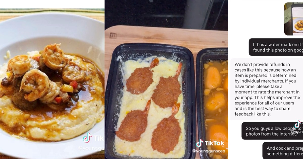 Guy Complains When UberEats Order Is Wildly Different From Pics, But ...