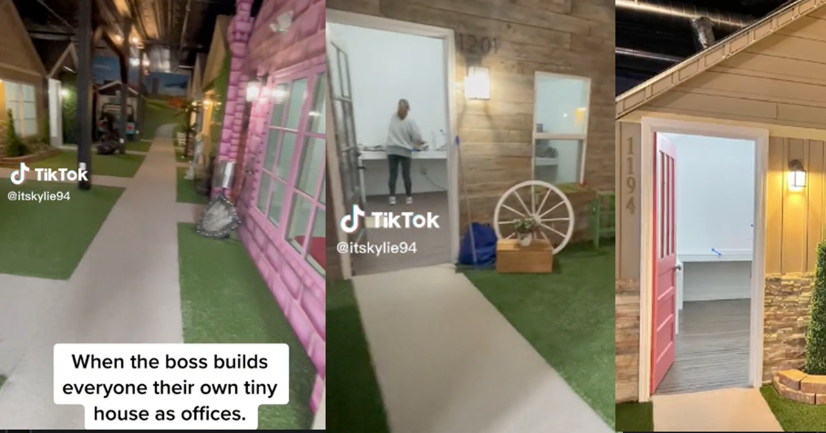 Boss Builds Adorable Individual Tiny House Offices for Every Employee ...