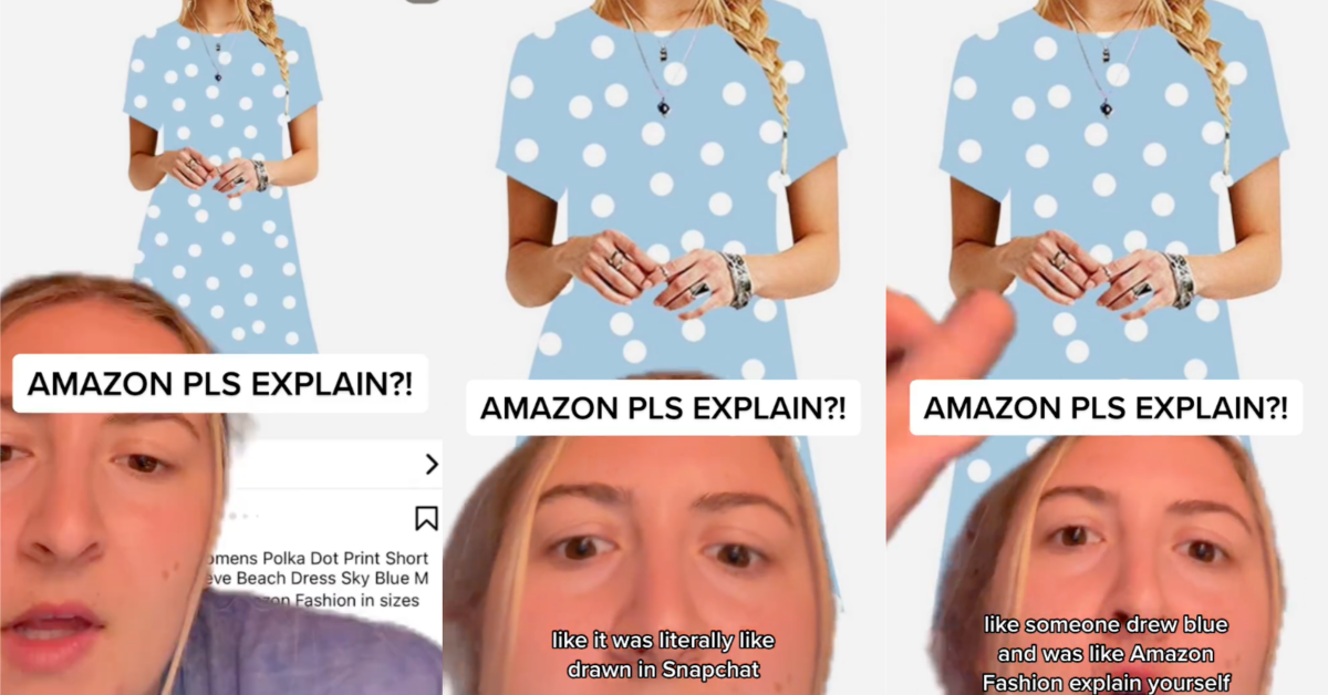 A Woman Asked Questions About an Amazon Dress That Looks Like a Cartoon ...