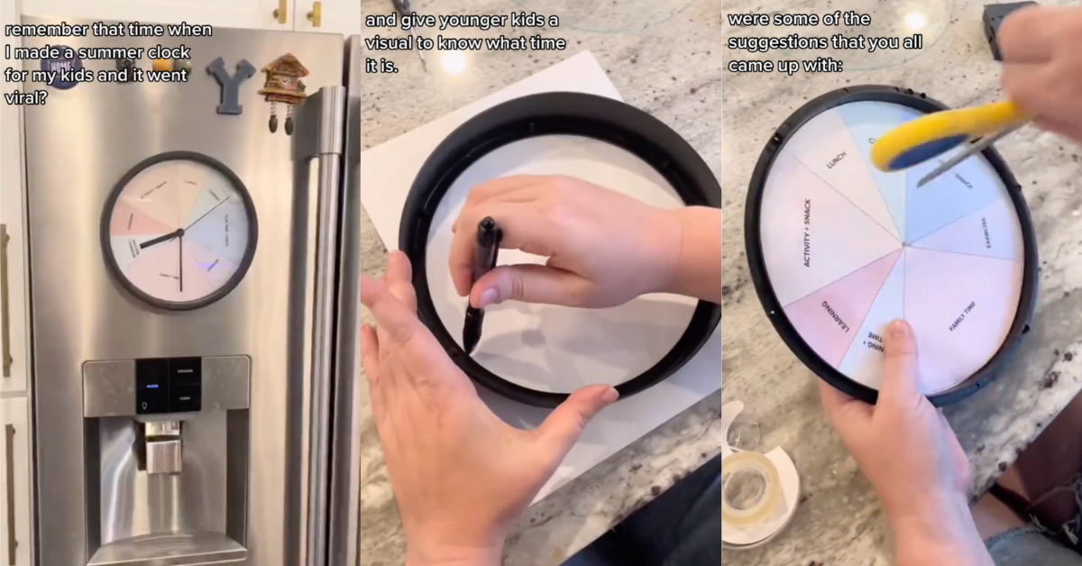 Mom Shared Her “Summer Clock” Hack She Uses to Keep Her Kids on ...