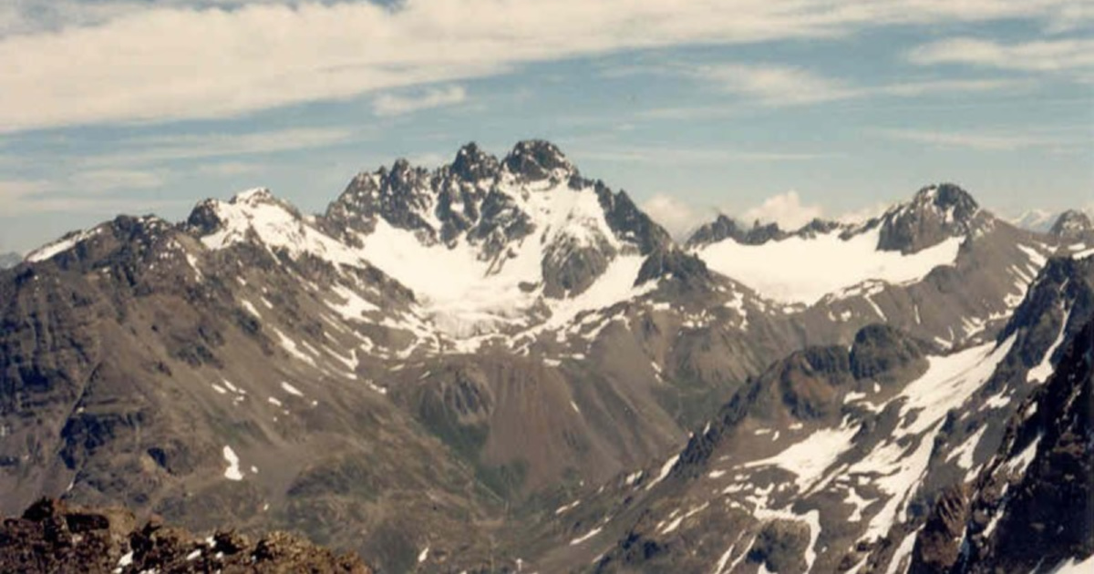 ‘This mountain peak has been frozen for probably thousands of years ...
