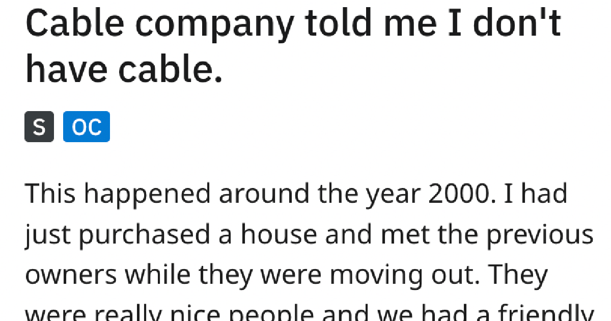 ‘4 years later, we still had cable.’ This Guy Tried To Be Honest About ...