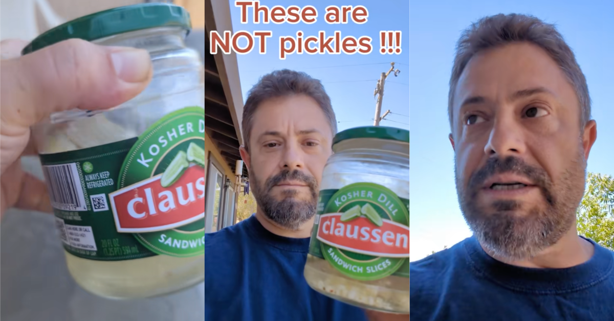 ‘It doesn’t actually say the word ‘pickle’ anywhere on here.’ A Man ...