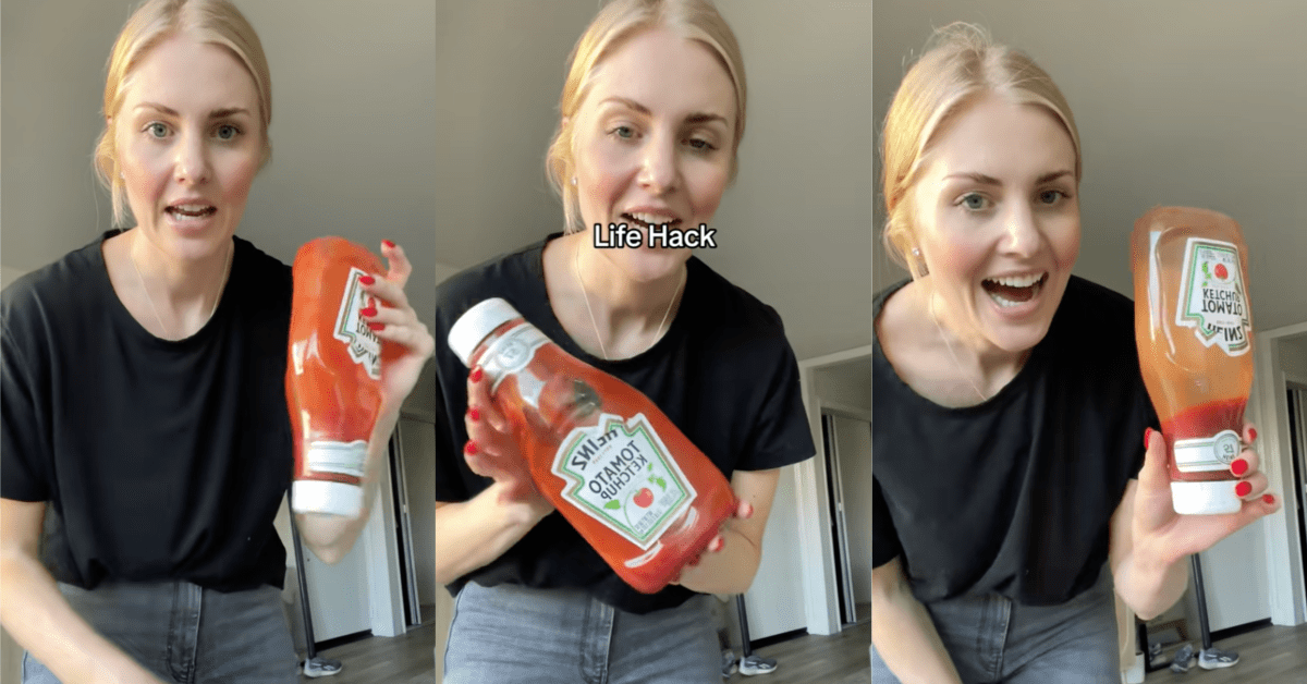 ‘I saw somebody do this on TikTok.’ A Woman Shared Her Special Ketchup Bottle Hack That Actually ...