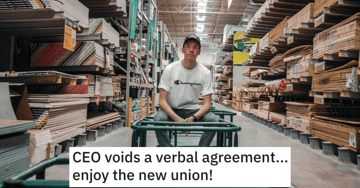 He Started A Union After Their CEO Voided A Verbal Agreement And Got A ...