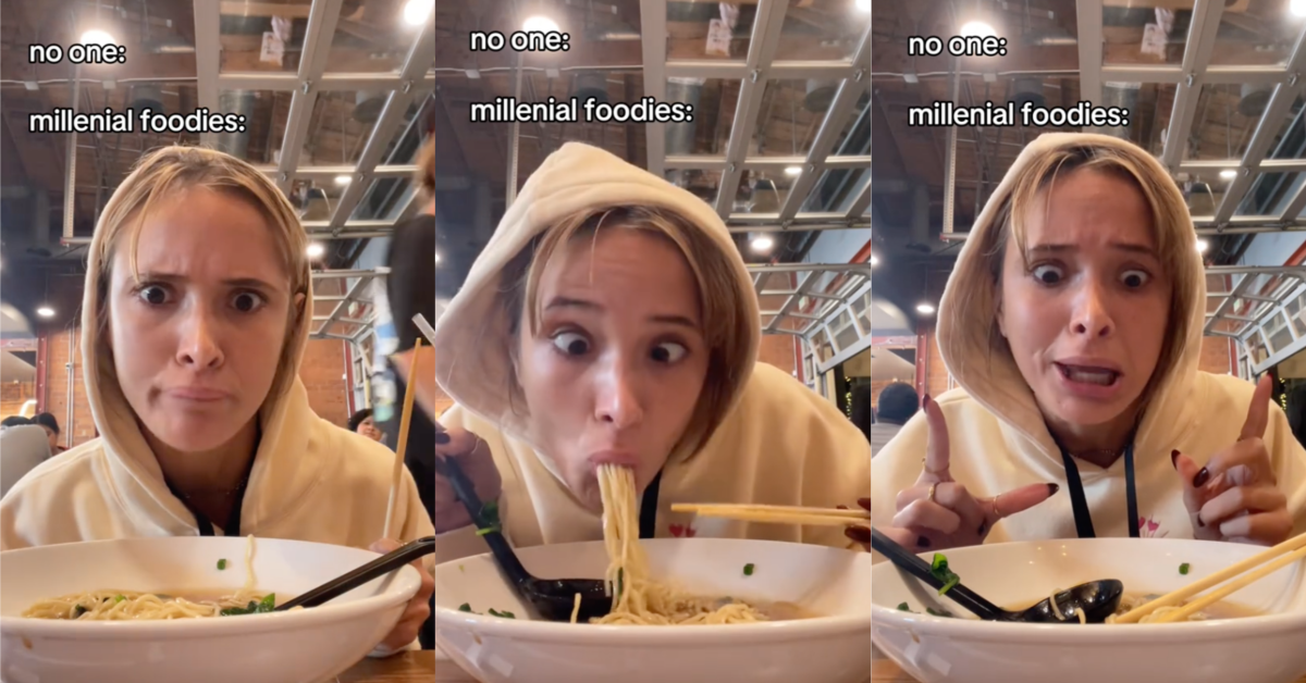 Parody About Millennial Influencers Eating Their Food On Social Media ...