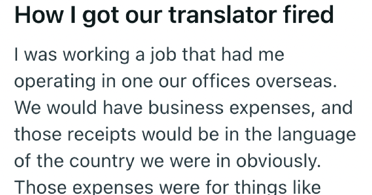 New Translator Goes Out Of Her Way To Make Life Difficult, So He Showed ...