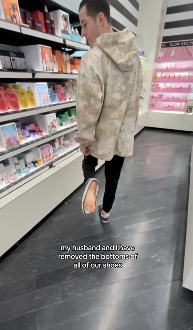 Couples Cuts The Bottoms Off Of Their $20,000 Shoe Collection So They ...