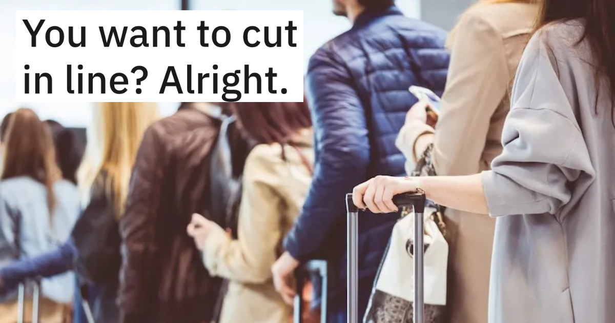 Customer Realizes Entitled Guy Who Cut In Front Of Him Made A Mistake ...