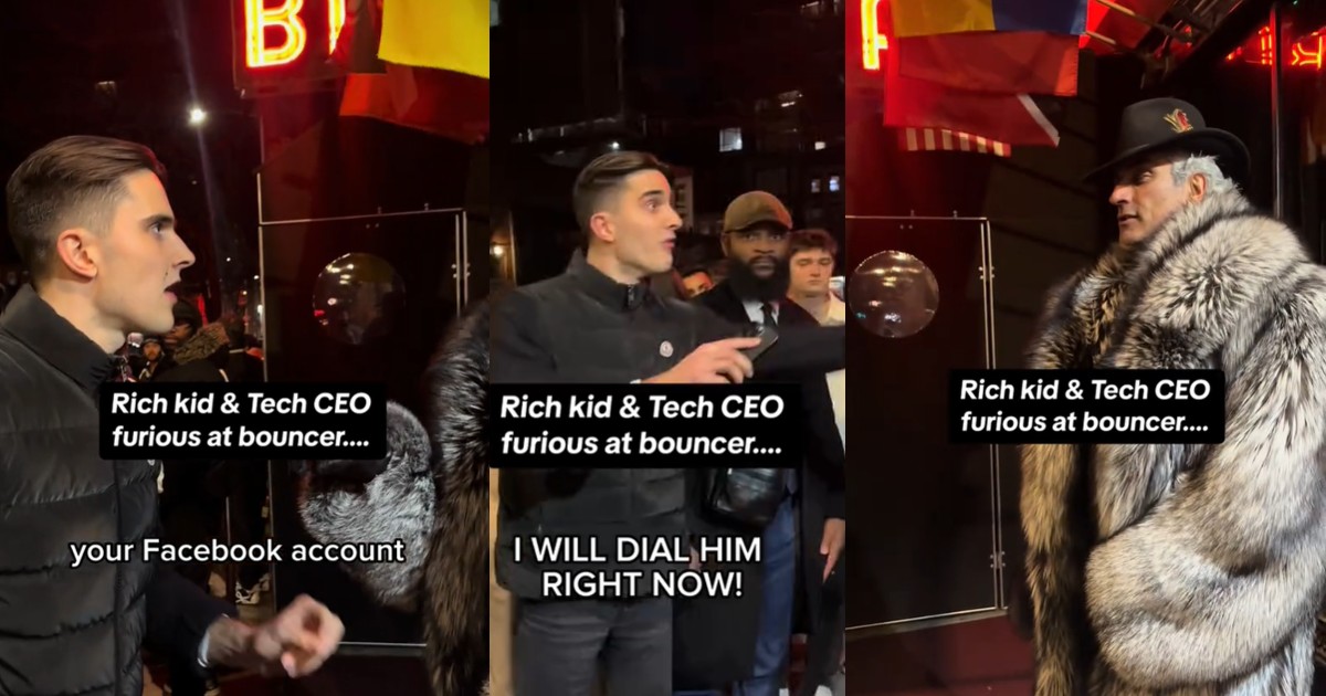 NYC Bouncer Has A Pathetic Interaction With A Tech Bro Who Goes Into ...