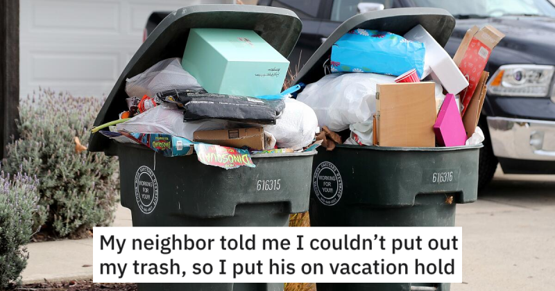 Insane Neighbors Hide His Trash Cans So The Garbage Won’t Get Picked Up ...