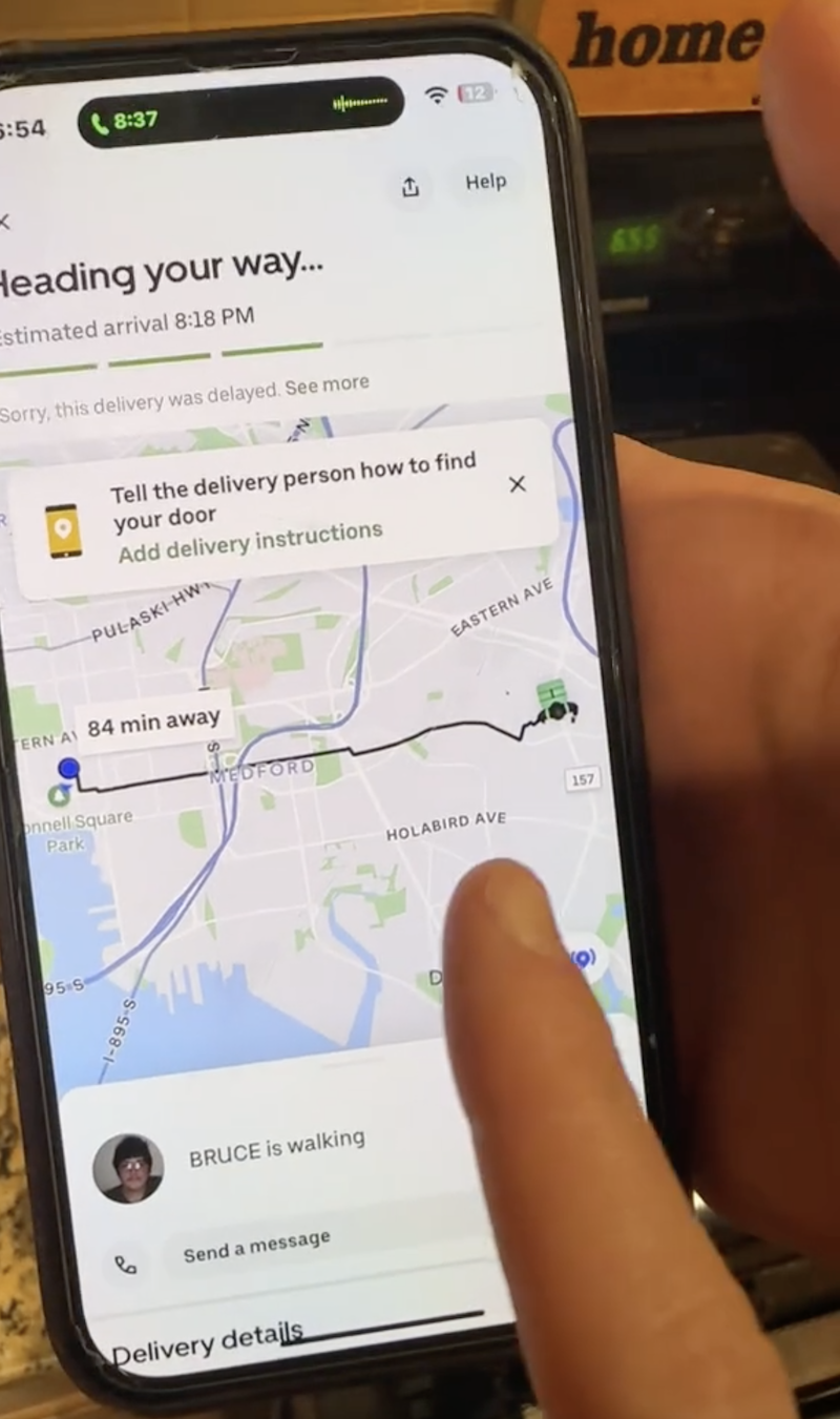 Her UberEats Delivery Says It’s Going To Take Over An Hour, And She ...
