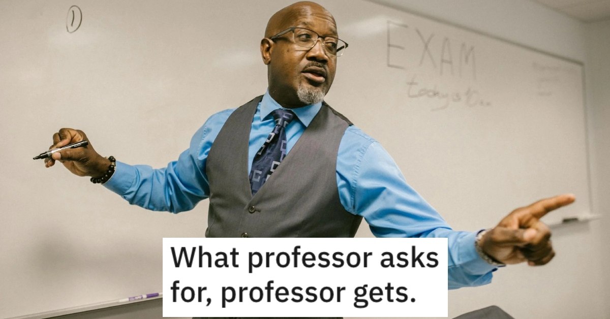 Professor Made A Strange Demand Of A Blind Student, So They Maliciously ...