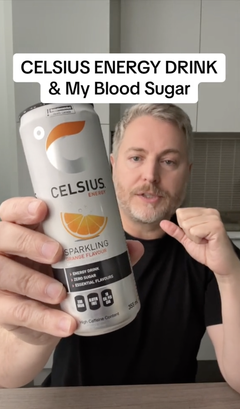 Diabetic Man Measures The Effect Of A Celsius Energy Drink On His Blood ...