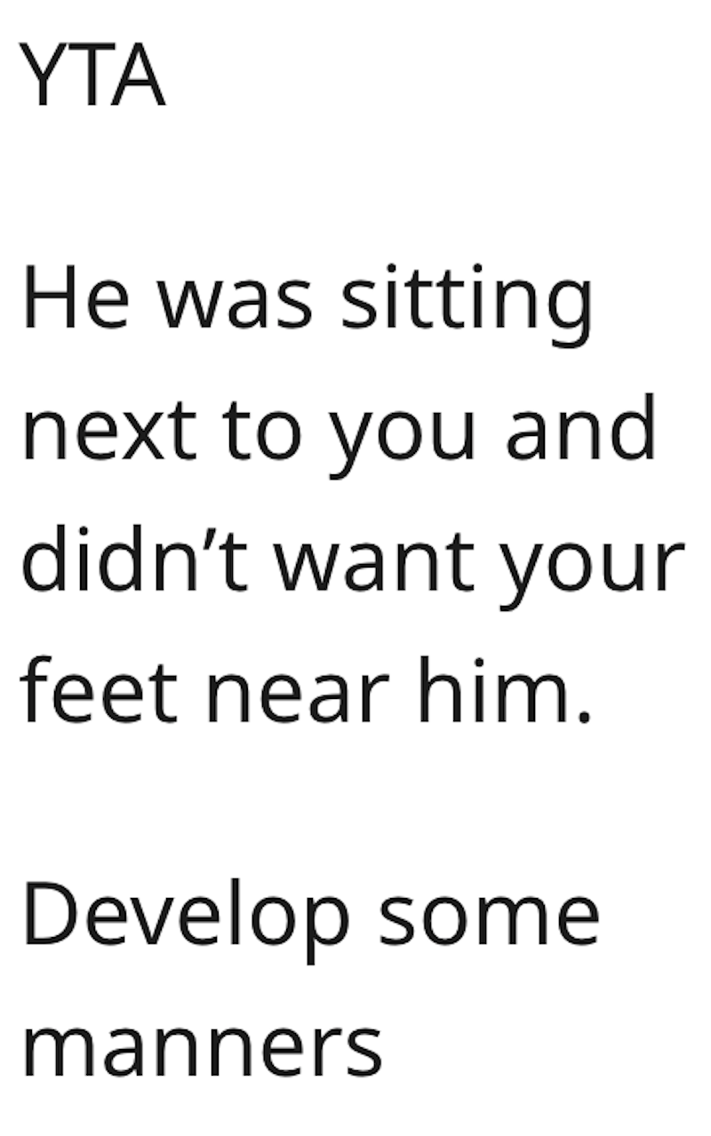 Her Bare Feet On The Car Seat Grossed Out Her Brother-In-Law, But Her ...