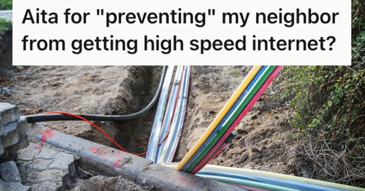 Neighbors Refuse To Help Man Install High Speed Internet Cables, So ...