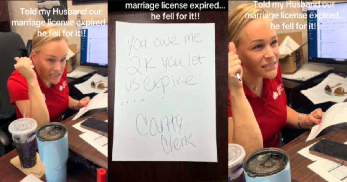 Wife Pranked Her Husband And Convinced Him They Had To Renew Their ...