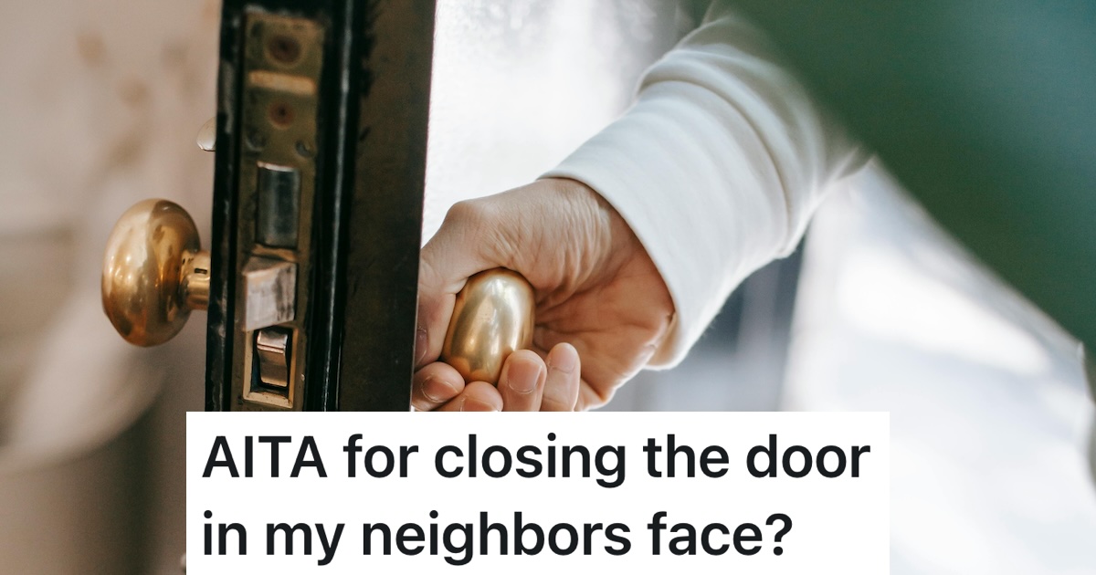 Neighbors Bang On The Ceiling All Day, So She Finally Slammed The Door ...