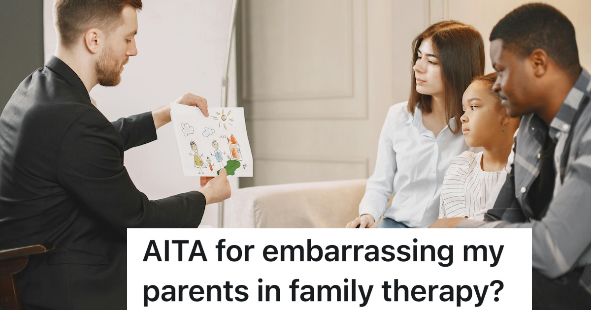 Teen Calls Out Parents In Family Therapy For Using Him As A Free ...