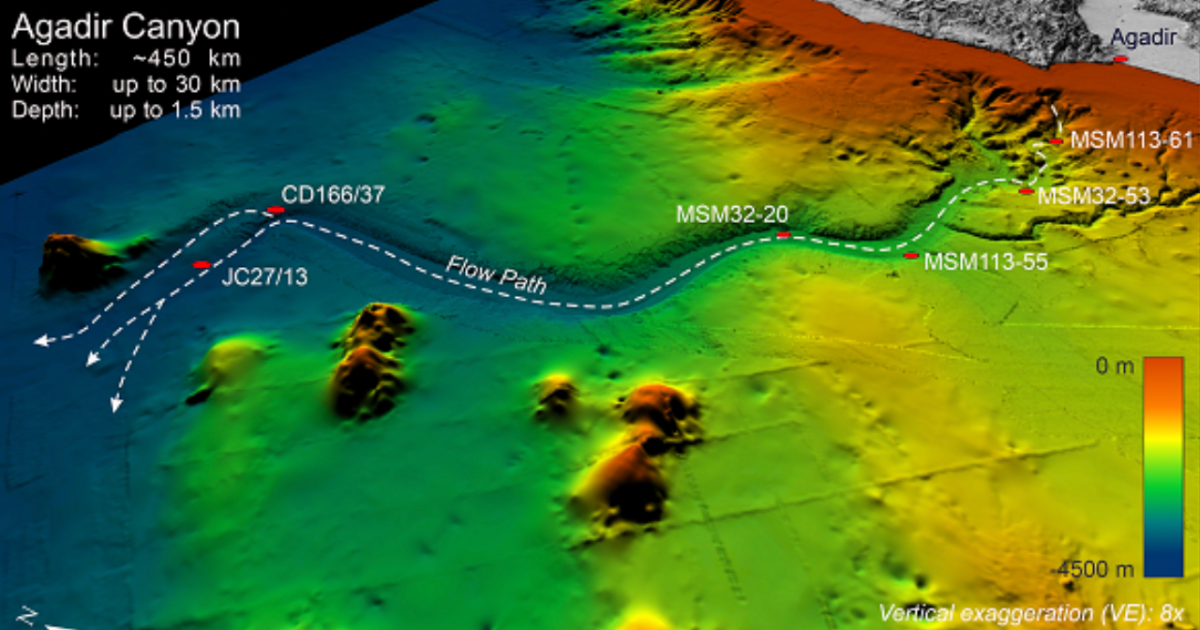 New Map Shows Devastating Impact Of Mega Underwater Avalanche ...
