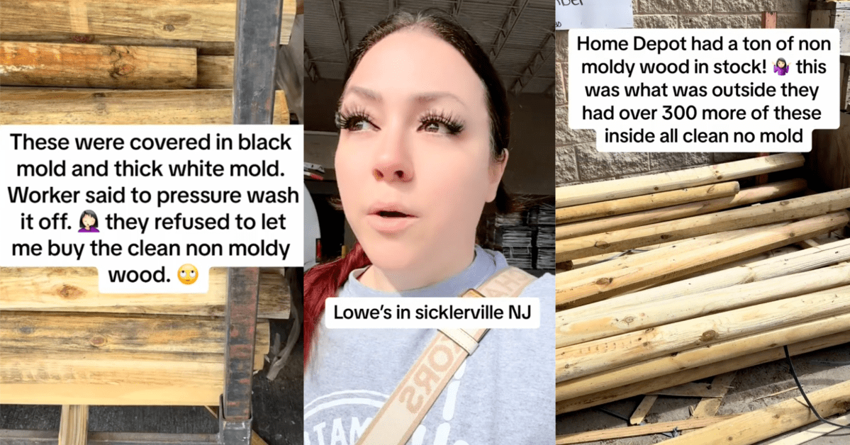Lowe’s Customer Said Employee Wanted Her To Buy Wood With Black Mold ...