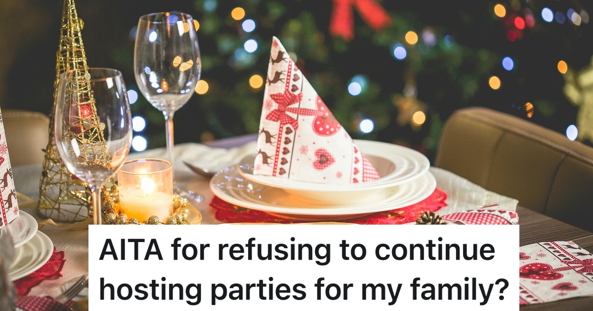 Hostess Quits Planning Family Parties After Being Criticized for Her ...