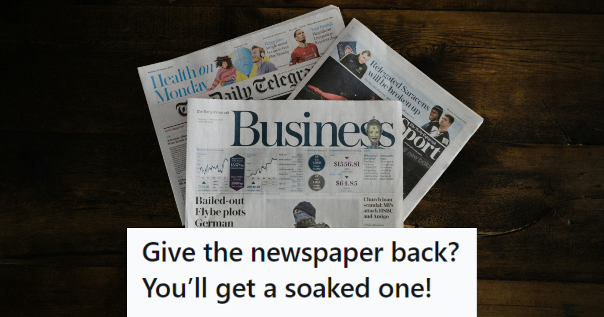 Rude Customer Rejects A Kind Holiday Greeting, So A Newspaper Worker ...