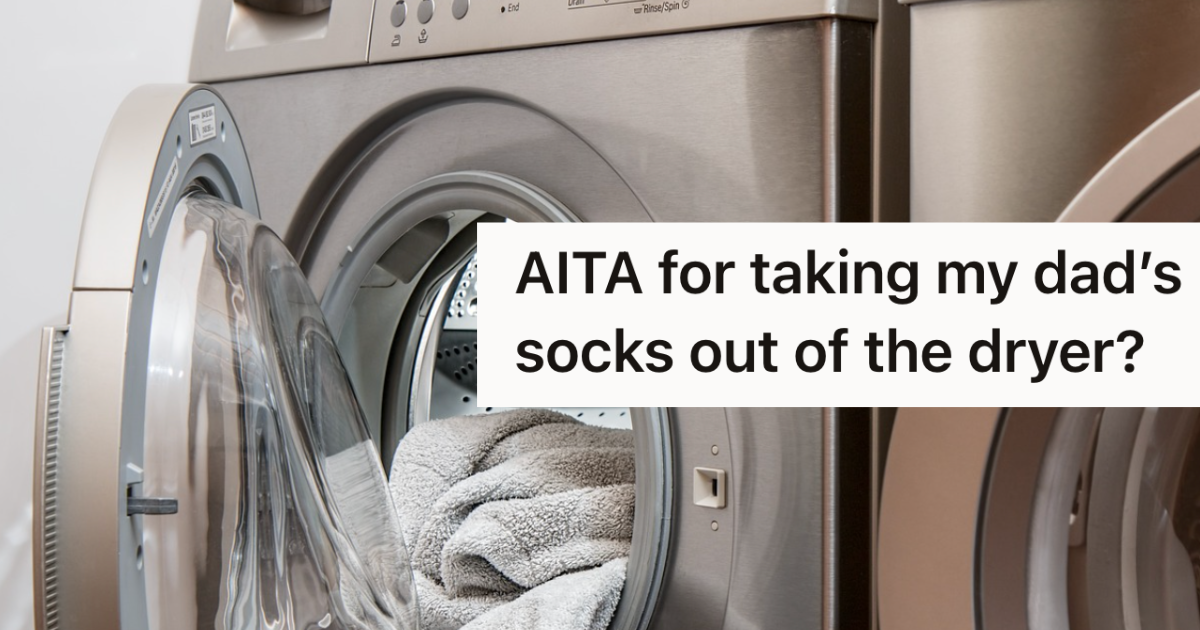 She Took Her Dad’s Socks Out Of The Dryer So She Could Finish Doing Her ...