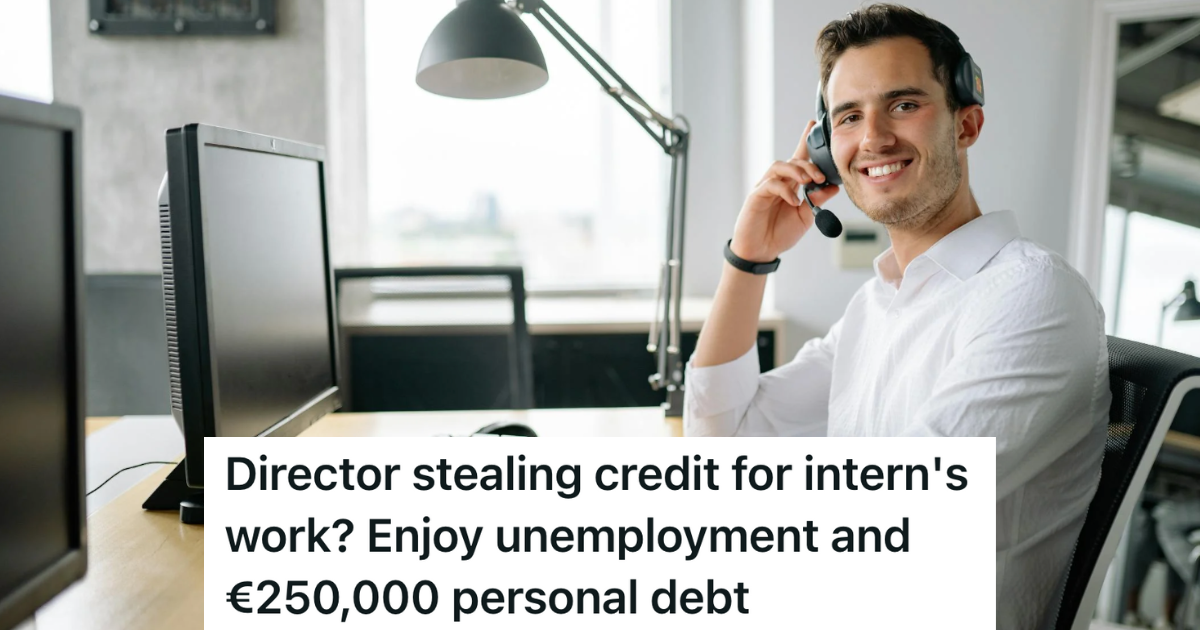 Corrupt Boss Kept Taking Credit For An Intern’s Work, So They Let The ...