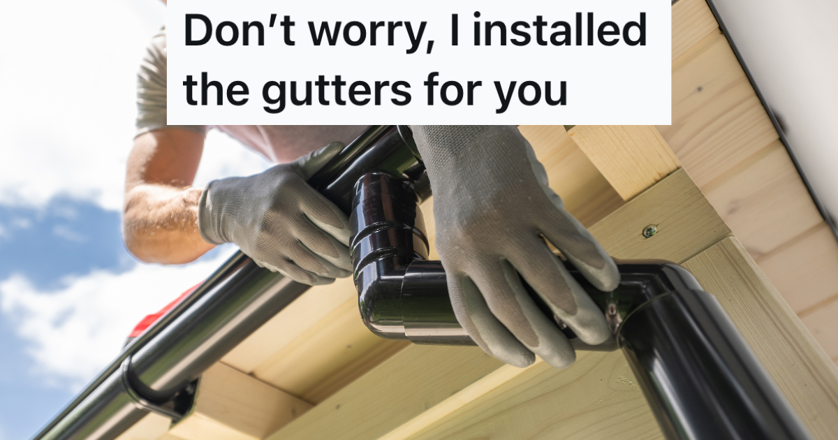 Neighborhood Developer Removed The Gutters From A Homeowner’s Property ...