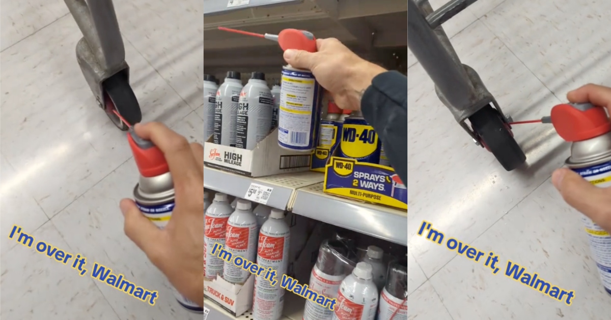 Walmart Customer Got Frustrated With His Squeaky Shopping Cart, So He ...