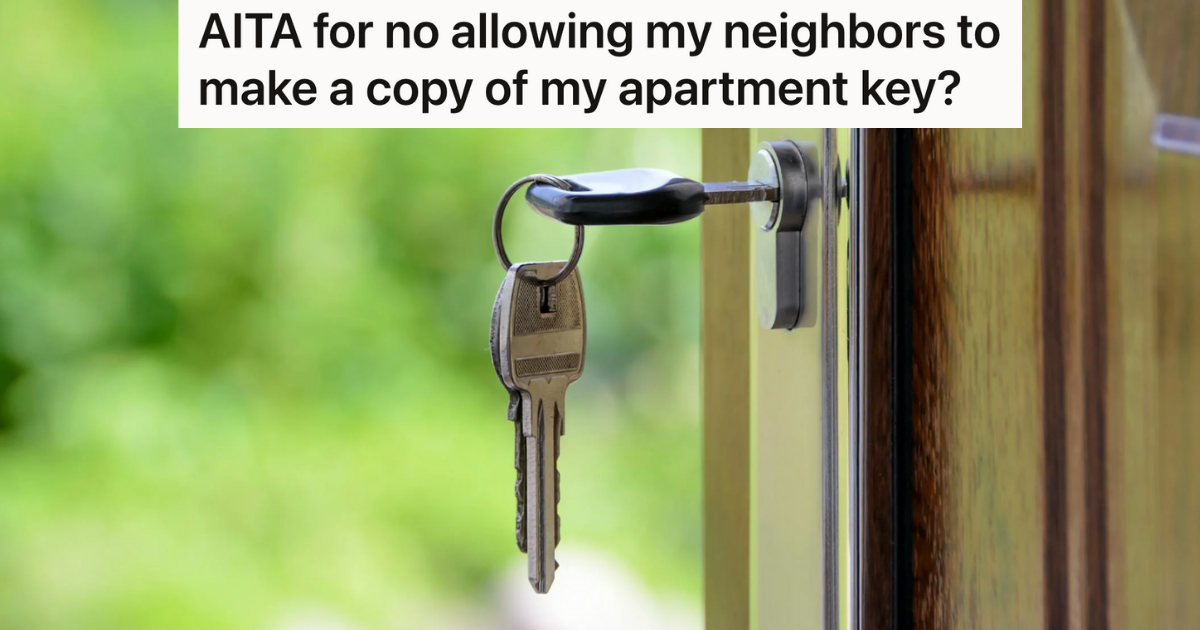 He Always Locks The Door To The Hallway In The Apartment Building, But ...