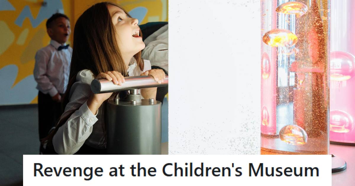 Pushy Kid Refuses To Wait His Turn Or Share An Exhibit At The Children ...