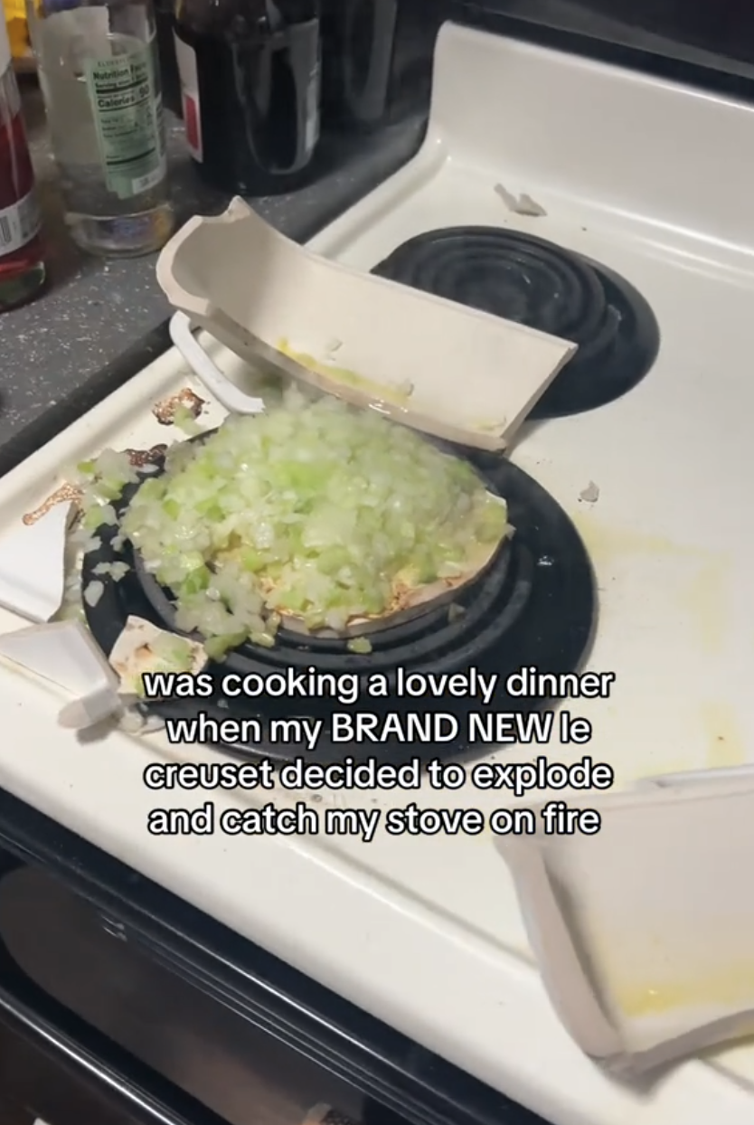 Home Cook Bought A Le Creuset But It Exploded On Her Stove, But People ...